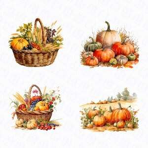 Watercolor Autumn Fall Png - Autumn Png- Country Png - Farm Clip Art ...