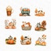50 Pumpkin Harvest Clipart Png, Farm Harvest Clipart, Autumn Farmhouse ...