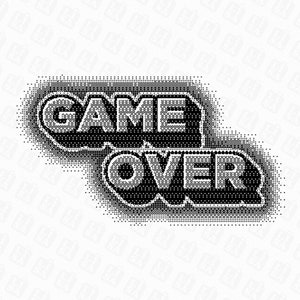 Game Over Pixels Retro Gamer PNG, Transparent Gaming PNG, Game Player ...