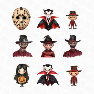 21 Horror Character Png - Halloween Png, Halloween Clipart, Scary ...