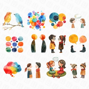 75 Turn and Talk Clipart, Speaker and Listener Clipart, Talking Clipart ...