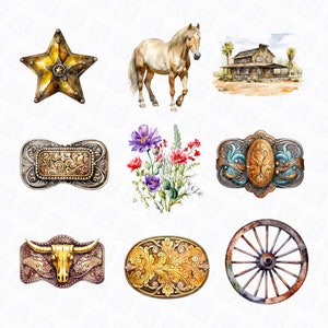 Watercolor Western Ranch Png - Wild West, Cowboy, Cowgirl Clipart ...