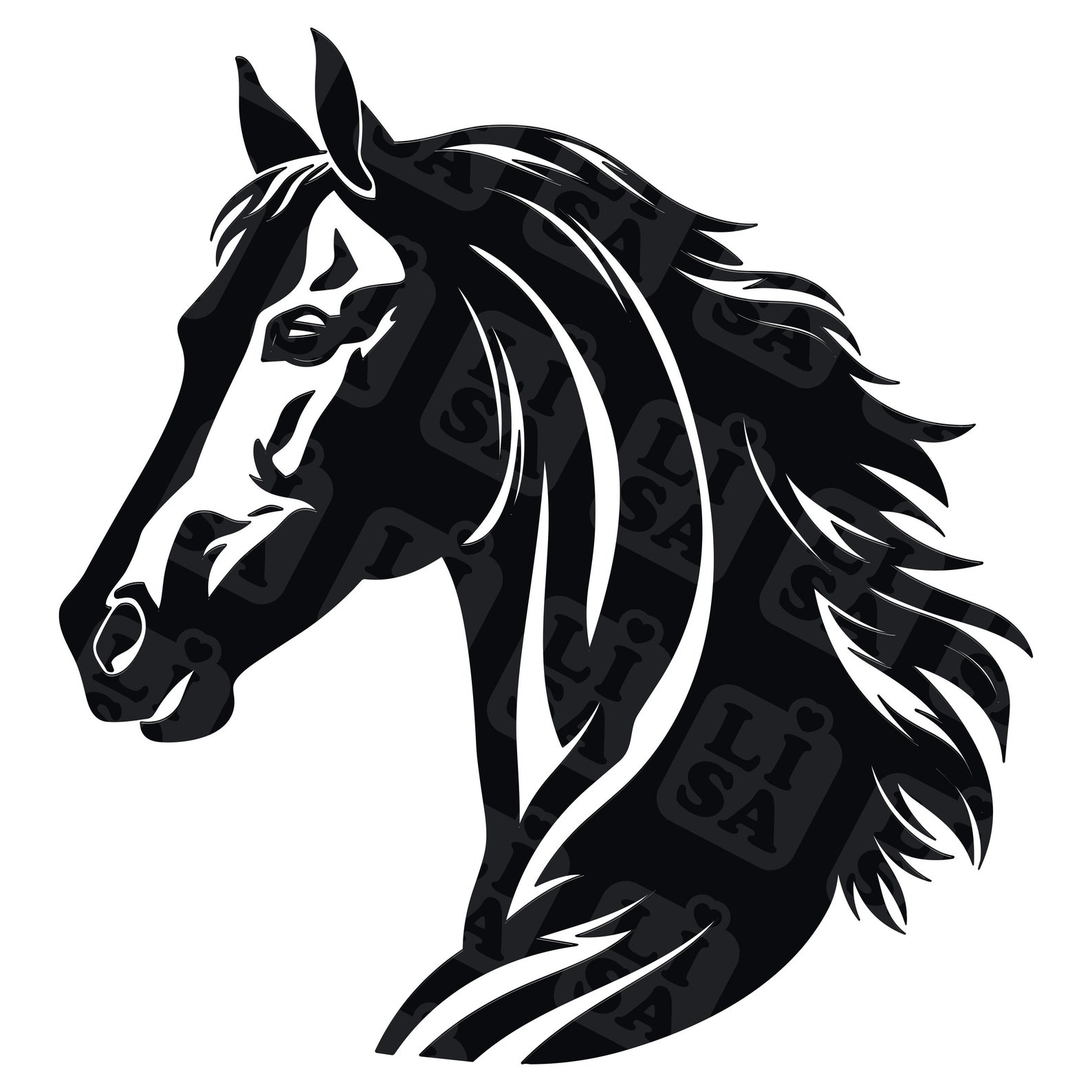 20 Horse Head Svg Horse Face Svg Farm Animals Vector Farm - Etsy Canada