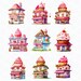 Watercolor Cupcake House Png Sweet House Png Cupcake Clip - Etsy