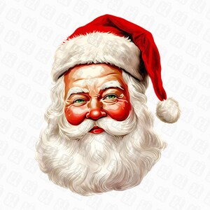 Cute Vintage Santa Claus Sublimation Png Clipart - Digital Png File ...