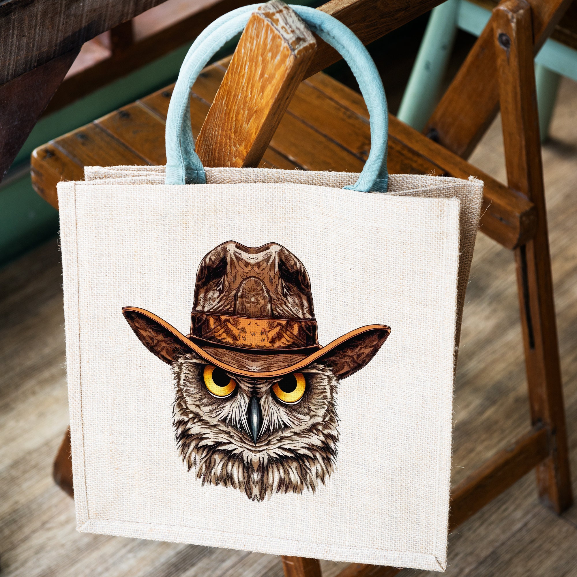Cowboy Owl PNG Sublimation Design Western Themed Owl Clipart - Etsy