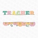 Custom Teacher PNG, Personalized Teacher Design, Teacher Life Back to ...