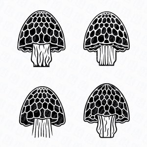 Morel Svg, Dxf, Png - Spring Svg - Mushroom Svg - Morel Hunter - Etsy