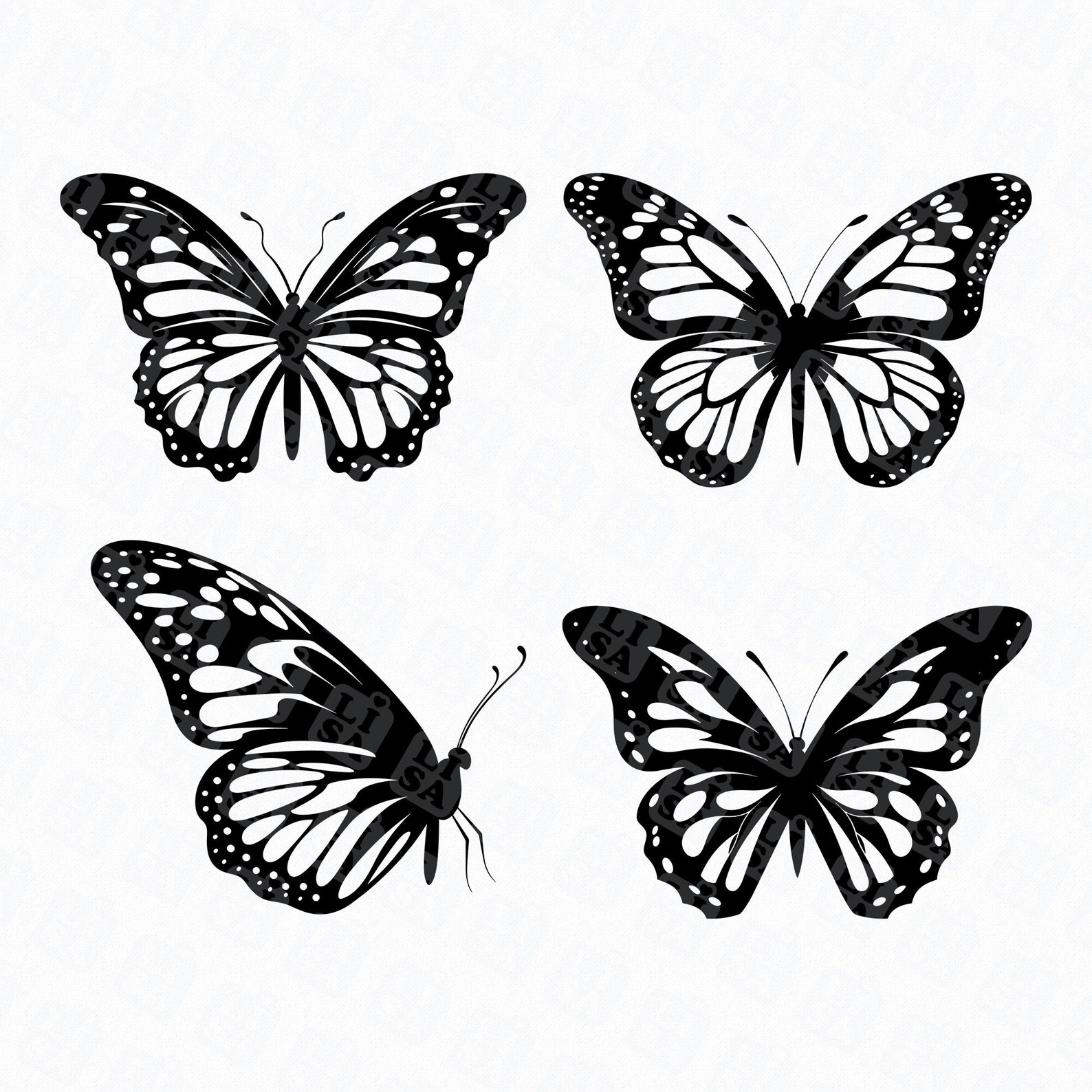 Butterfly Monarch Svg Butterfly Cut File Svg Designs - Etsy