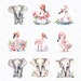 Cute Safari Baby Shower Clipart Baby Safari Animals - Etsy