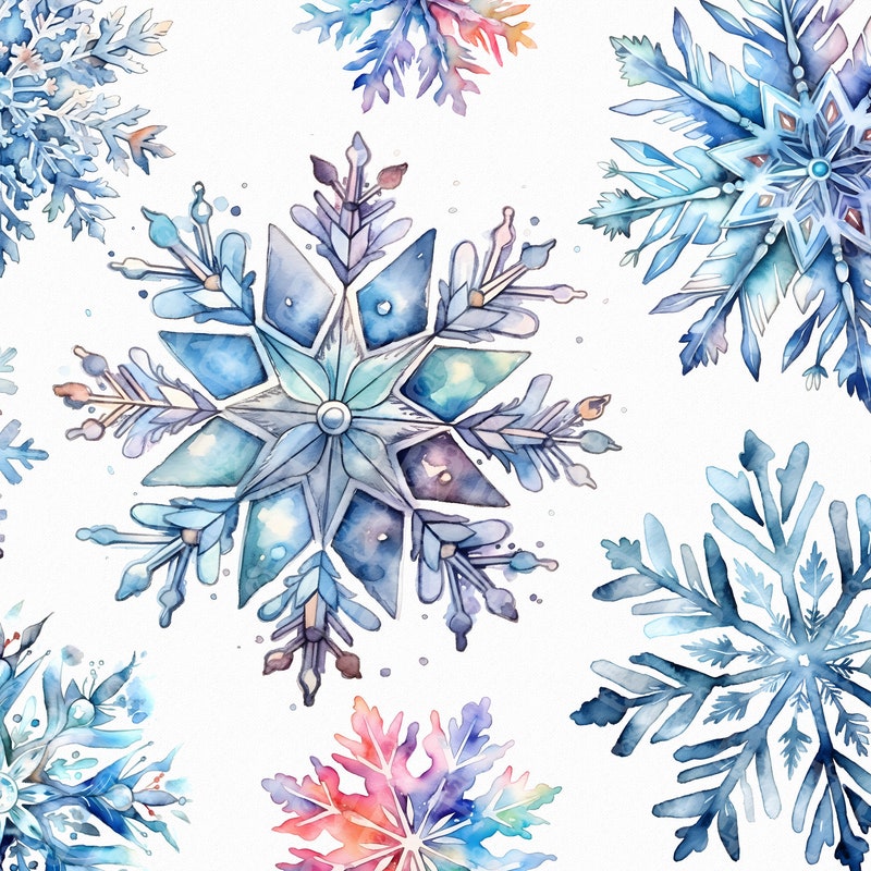 Snowflake Clip Art - Etsy