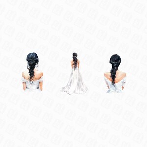 41 Wedding Bride Back View Clipart, Groom Png Back View - Bride Png ...