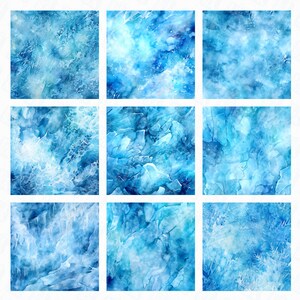 Watercolor Frozen Digital Paper - Digital Background, Winter Digital ...