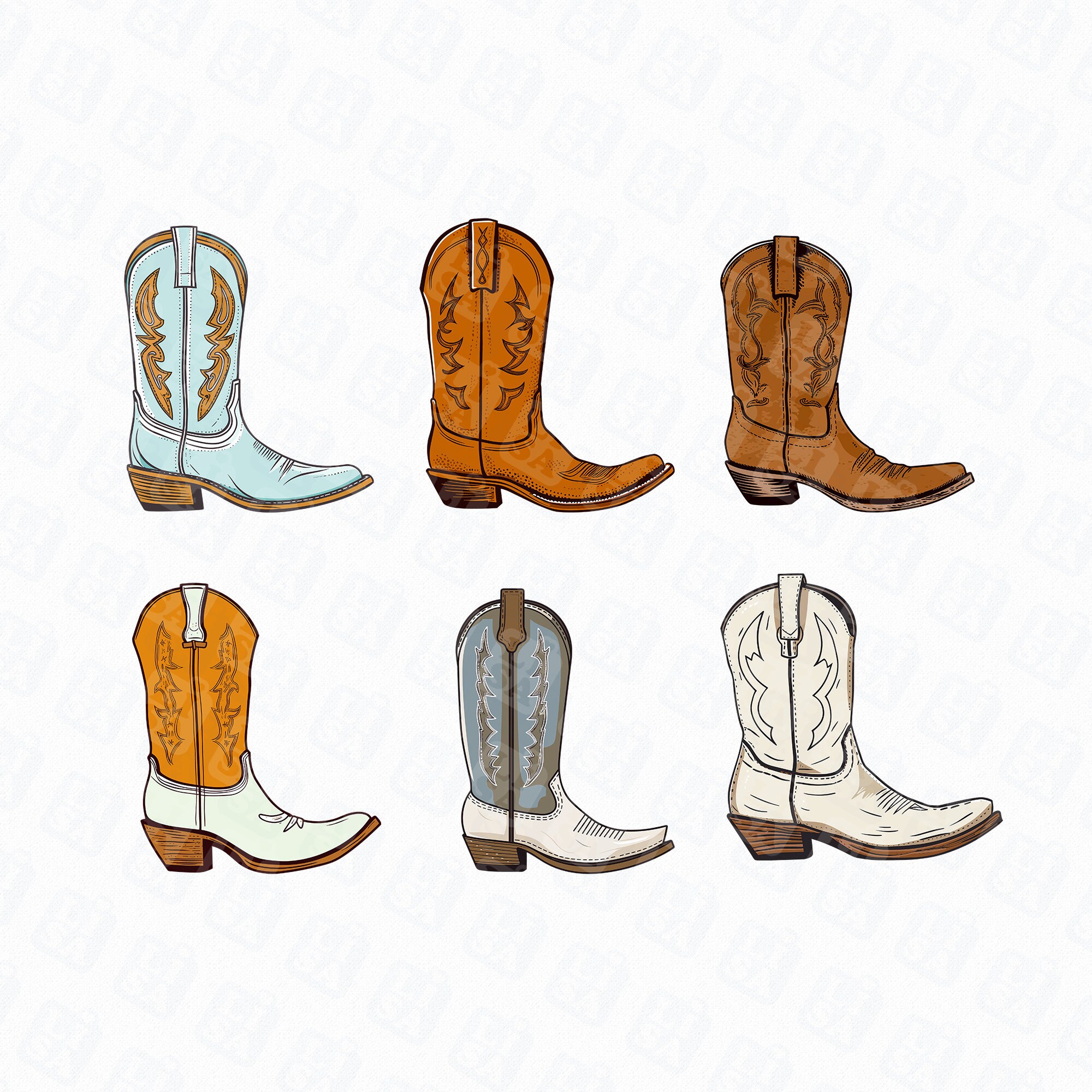 Cute Cowgirl Boots Png Country Girl Png Western Clipart - Etsy