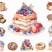 Watercolor Dessert Clipart, Dessert Graphics PNG, Sweet Graphics, Treat ...