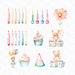 Pastel Birthday Png - Nursery Clipart - Party Clipart, First Birthday ...