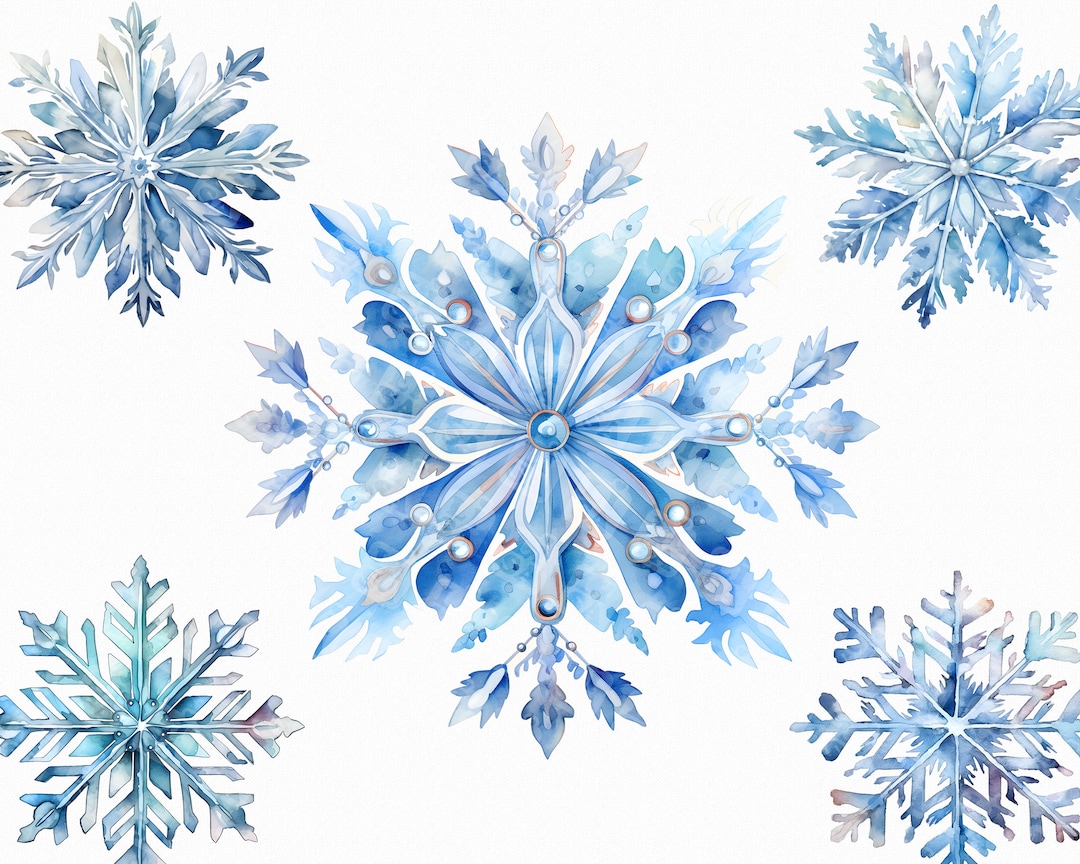 17 Watercolor Snowflake Png - Winter Clipart With Transparent ...