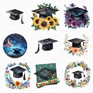 Watercolor Graduation Png, Graduation Cap, Graduation Clipart ...
