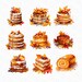 Watercolor Autumn Dessert Png - Autumn Leaves, Autumn Clipart, Desserts ...