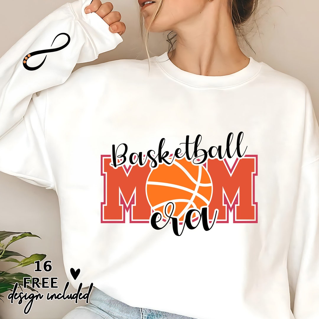 In My Basketball Mom Era SVG PNG, Basketball Mama Svg Wavy Basketball ...