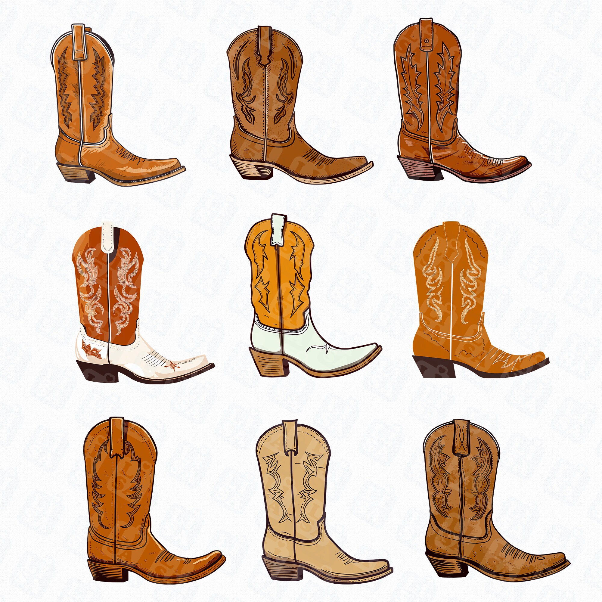Cute Cowgirl Boots Png Country Girl Png Western Clipart - Etsy