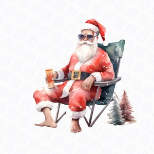 50 Watercolor Santa Clipart Png - Christmas Png Images With Transparent ...
