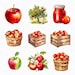 Watercolor Apple Garden Png Apple Clipart, Apple Invitation, Apple ...