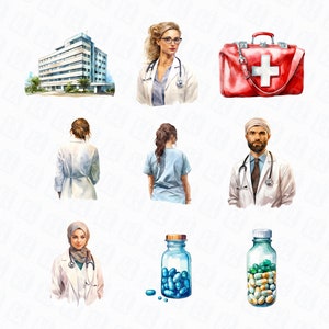Watercolor Medicine Png Designs - Nurse Life Png, Emergency Medicine ...
