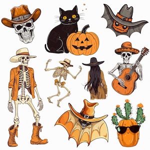 Western Halloween Png - Cowboy Halloween Clipart - Ghost, Cactus ...
