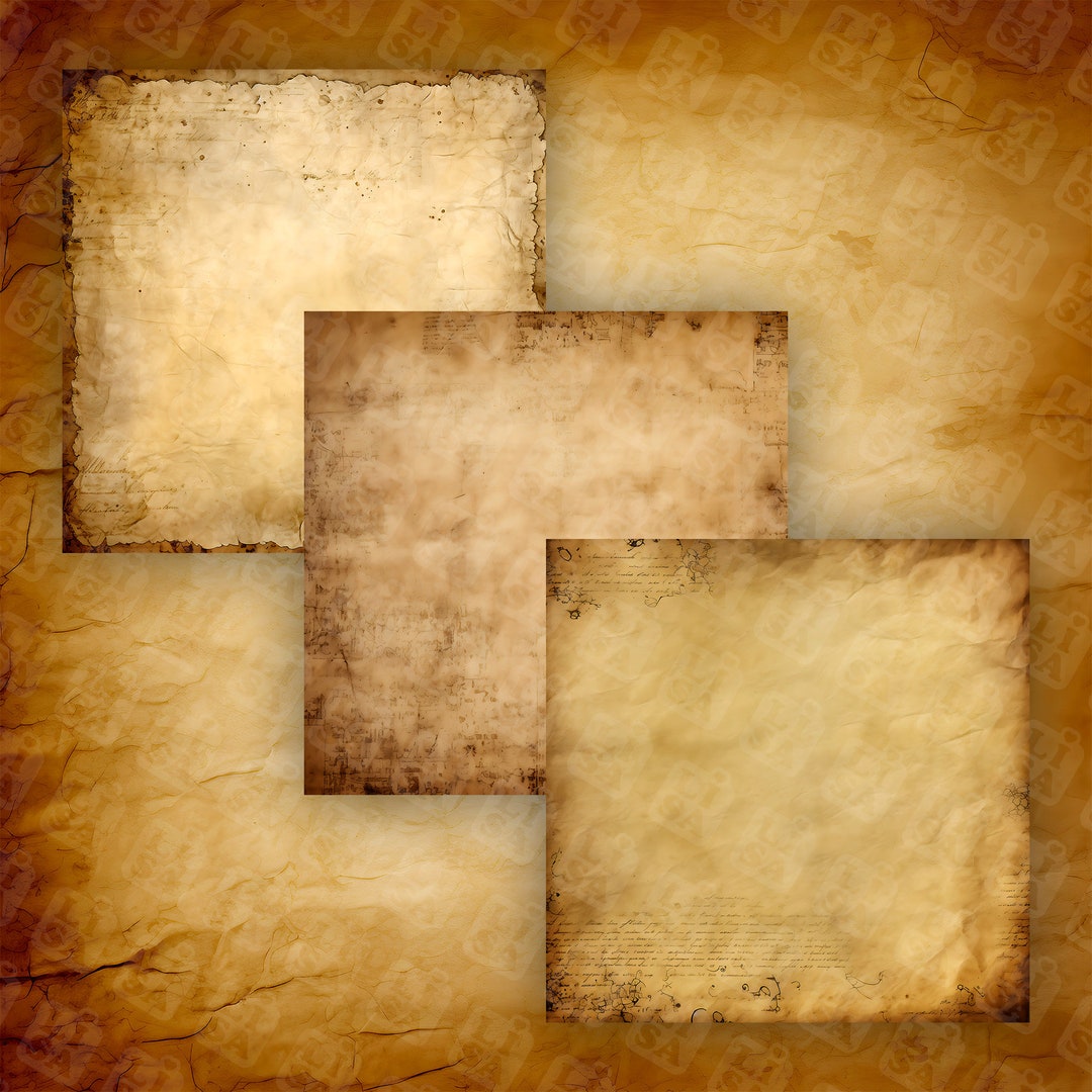 Parchment Paper Digital Background - Digital Paper, Printable Paper ...