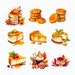 Watercolor Autumn Dessert Png - Autumn Leaves, Autumn Clipart, Desserts ...