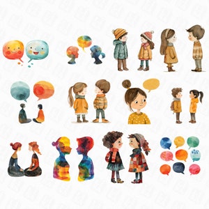 75 Turn and Talk Clipart, Speaker and Listener Clipart, Talking Clipart ...