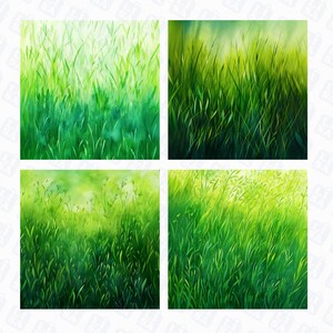 Grass Digital Paper - Digital Background - Grass Background, Green ...