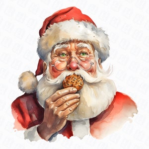 50 Watercolor Santa Clipart Png - Christmas Png Images With Transparent ...