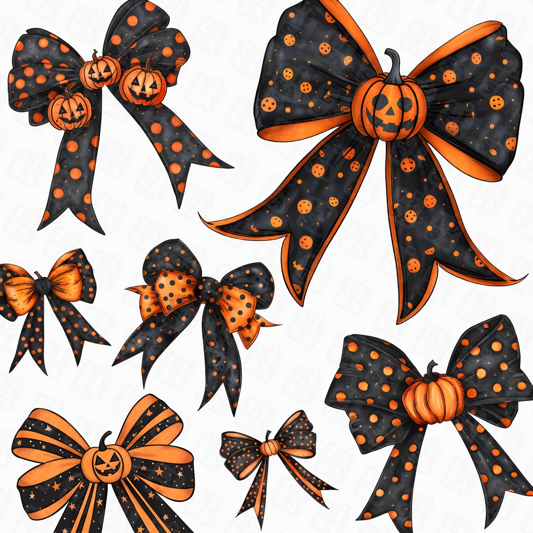 28 Halloween Bow Png Halloween Png, Coquette Bow Png, Spooky Mama Png ...