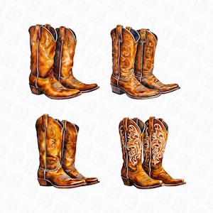 Watercolor Cowboy Boots Png - Cowgirl Clipart, Western Png, Country Png ...
