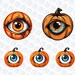 5 Halloween Pumpkin Eye Png Horror Pumpkin Clipart Bundle With ...