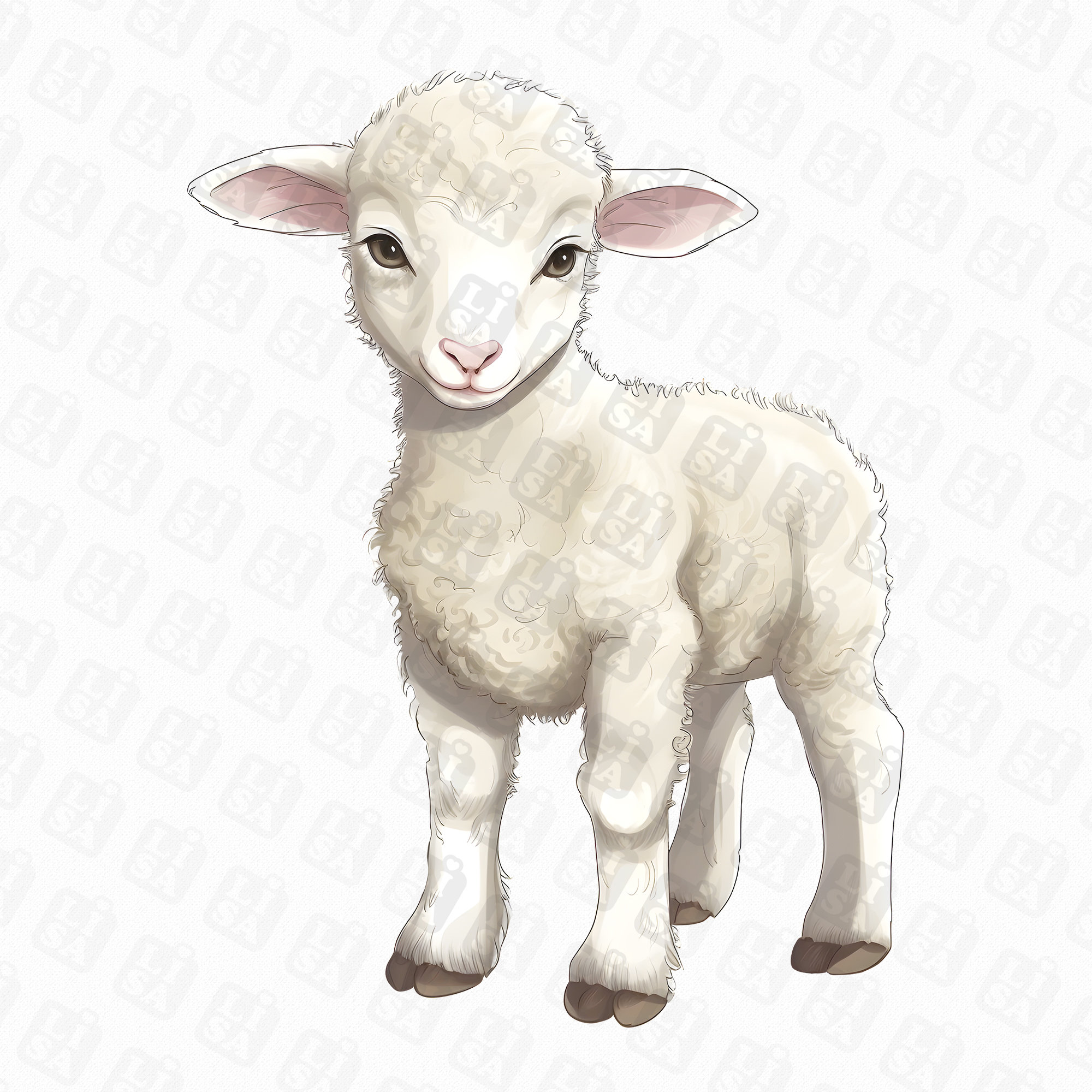 Baby Sheep Clipart Baby Lamb Illustration PNG Transparent Images Free