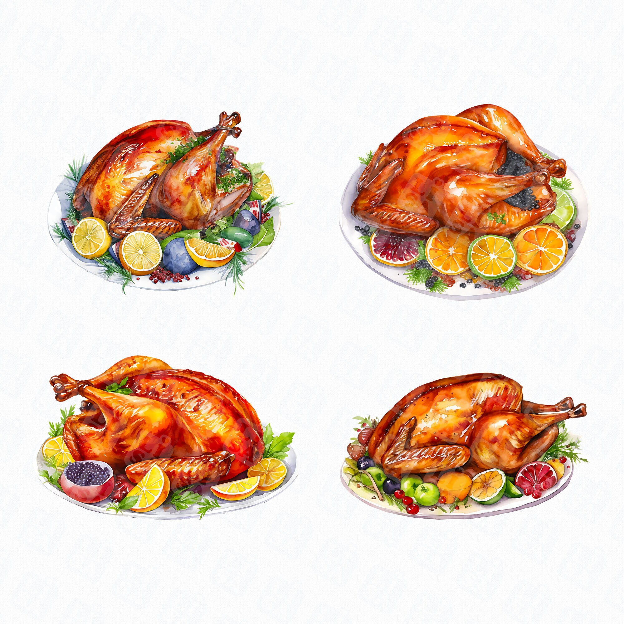 Watercolor Thanksgiving Turkey Png Watercolor Turkey - Etsy