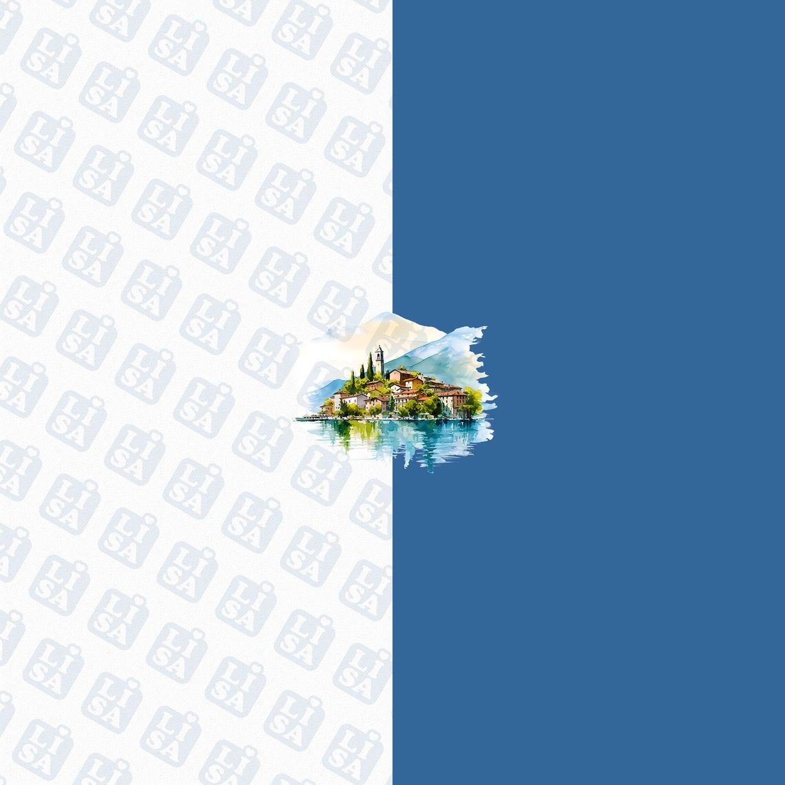 Watercolor Lake Como Png Northern Italy Trip Lake Clipart - Etsy