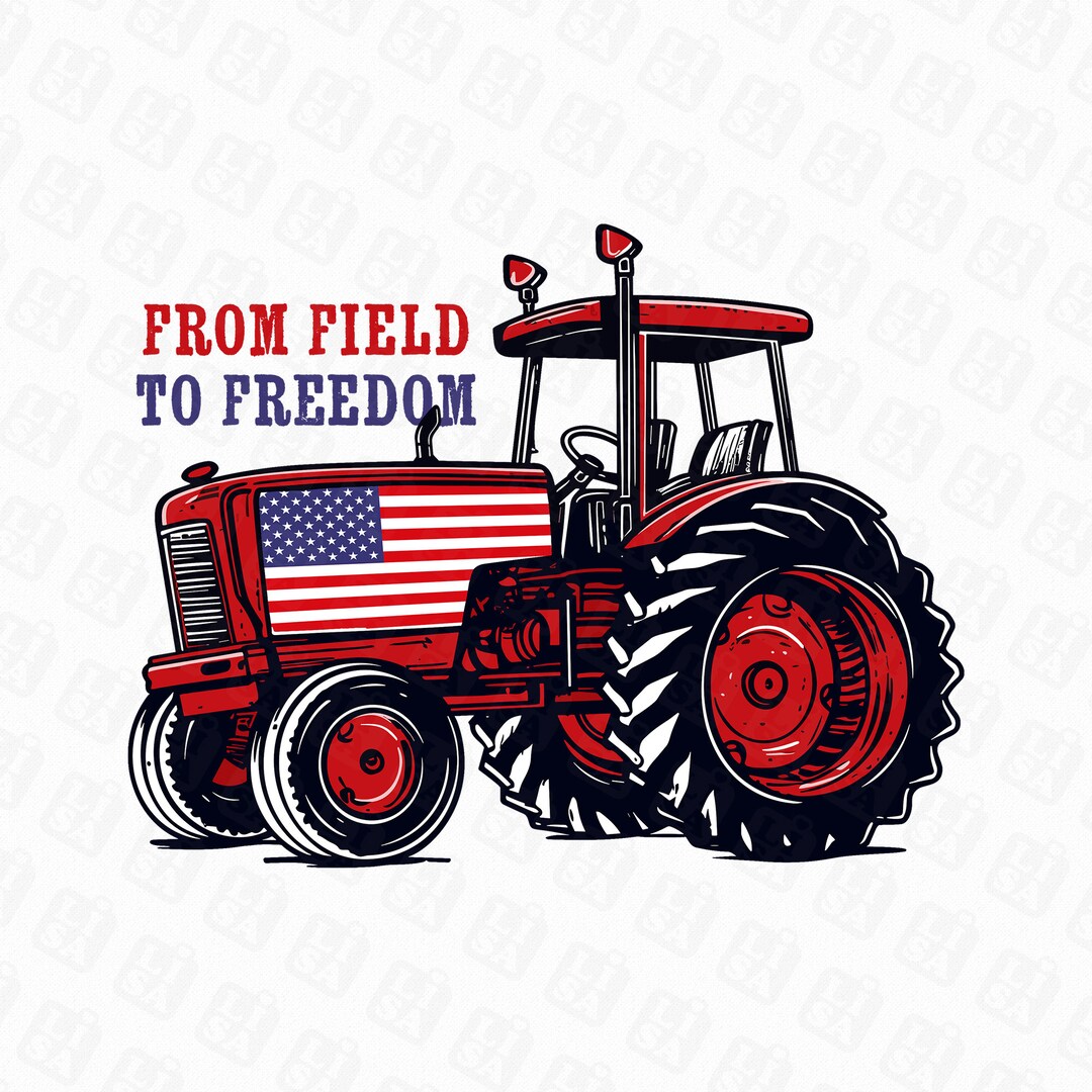 Tractor Sublimation Design PNG American Flag, Farm Life Western ...