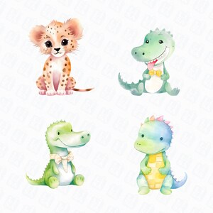 Baby Safari Animals Clipart Collection - Ideal for Jungle Birthdays ...