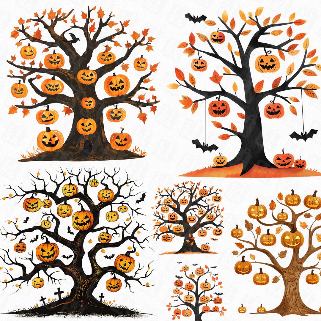 22 Halloween Tree Png - Halloween Png, Spooky Tree Png, Pumpkin Trees ...