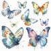 21 Pastel Butterfly Png - Watercolor Butterflies Clipart Graphics in ...