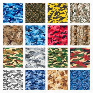 122 Camouflage Digital Paper, Military Pack Seamless Camouflage ...