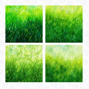 Grass Digital Paper - Digital Background - Grass Background, Green ...