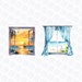 Watercolor Beach Window Png - Sea Window, Ocean Window Clipart, Blue ...