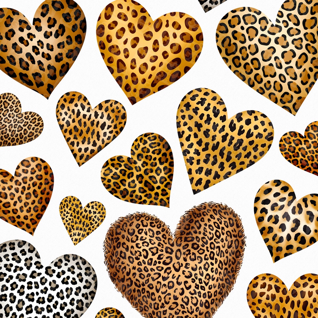 Leopard Heart Png - Heart Clipart, Valentines Day Png, Leopard Print ...