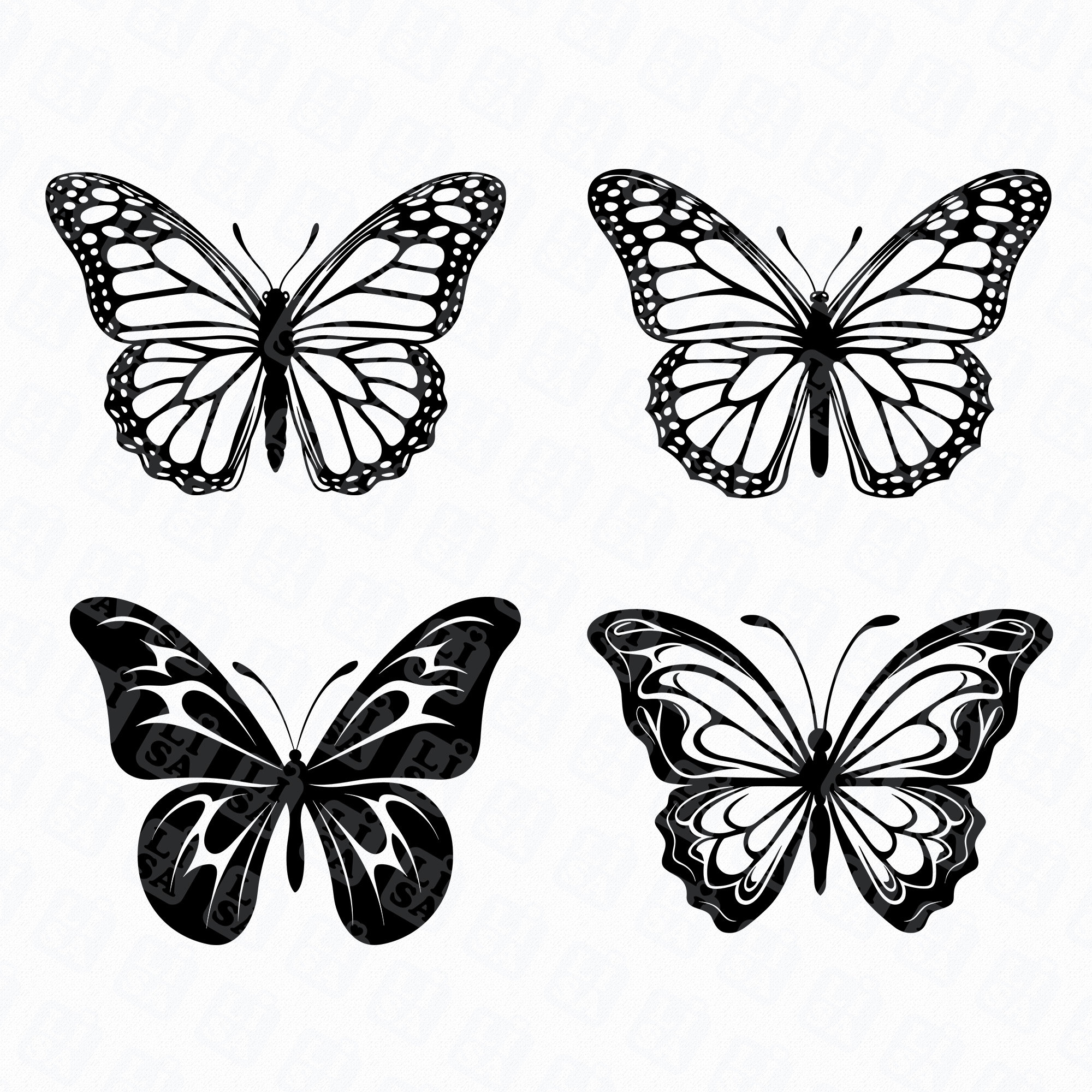 Butterfly Monarch Svg Butterfly Cut File Svg Designs - Etsy