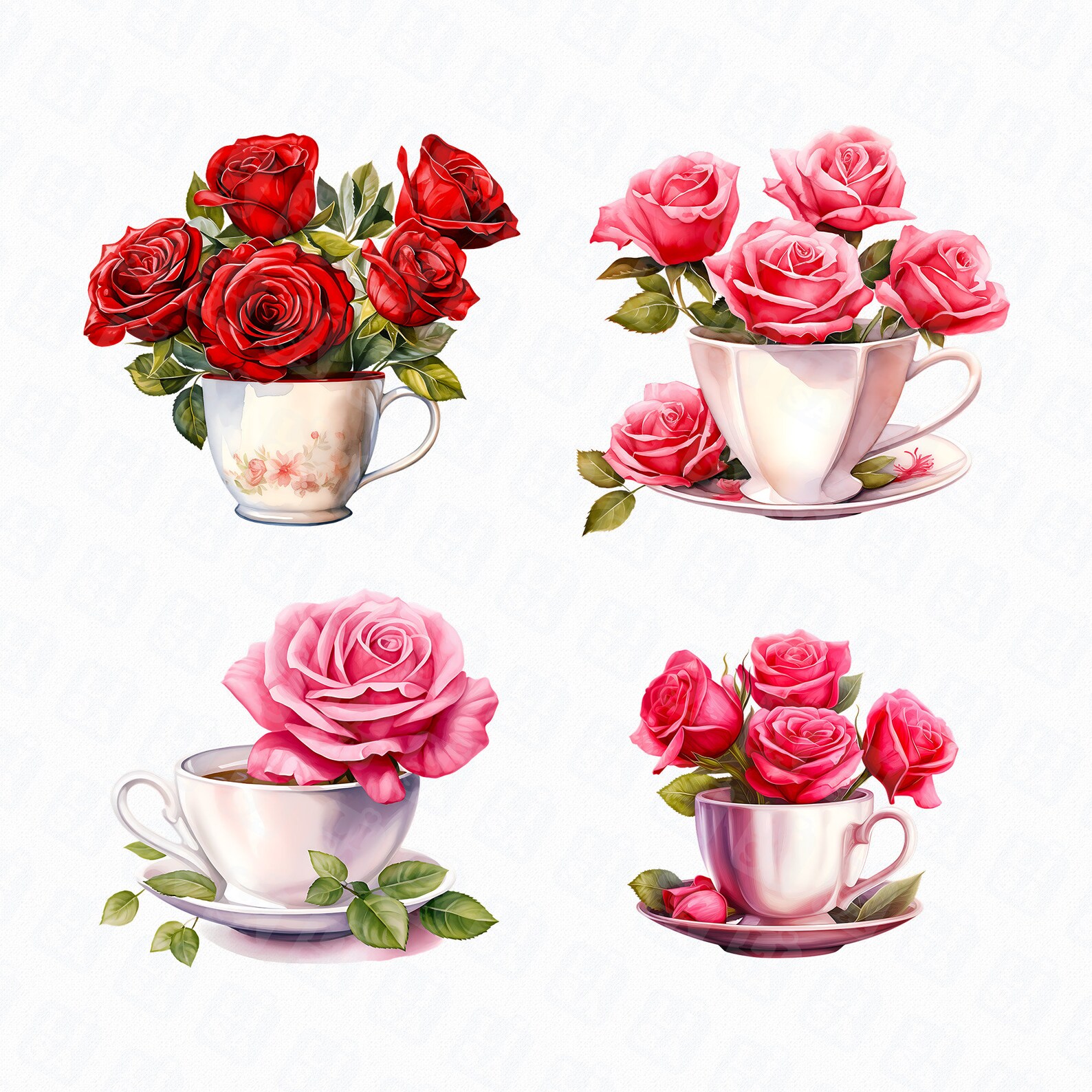 Watercolor Coffee Flowers Png Coffee Cup Png, Rose Clipart, Sunflower ...